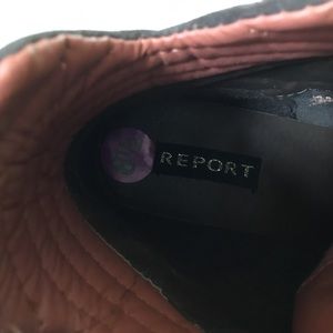 Report | Shoes | Nwt Report Brown Orange Studded Wedge Boot 85 M | Poshmark